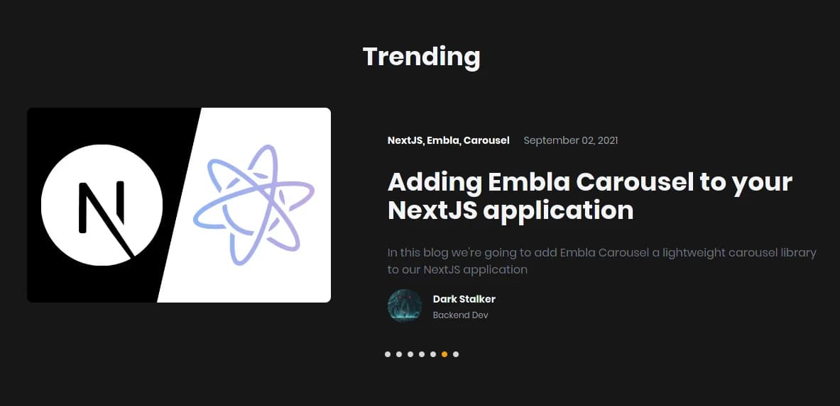 Adding Embla Carousel To Your Nextjs Application Learnnext